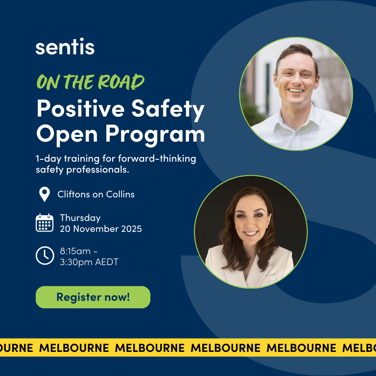Positive Safety Open Program: Melbourne - Sentis